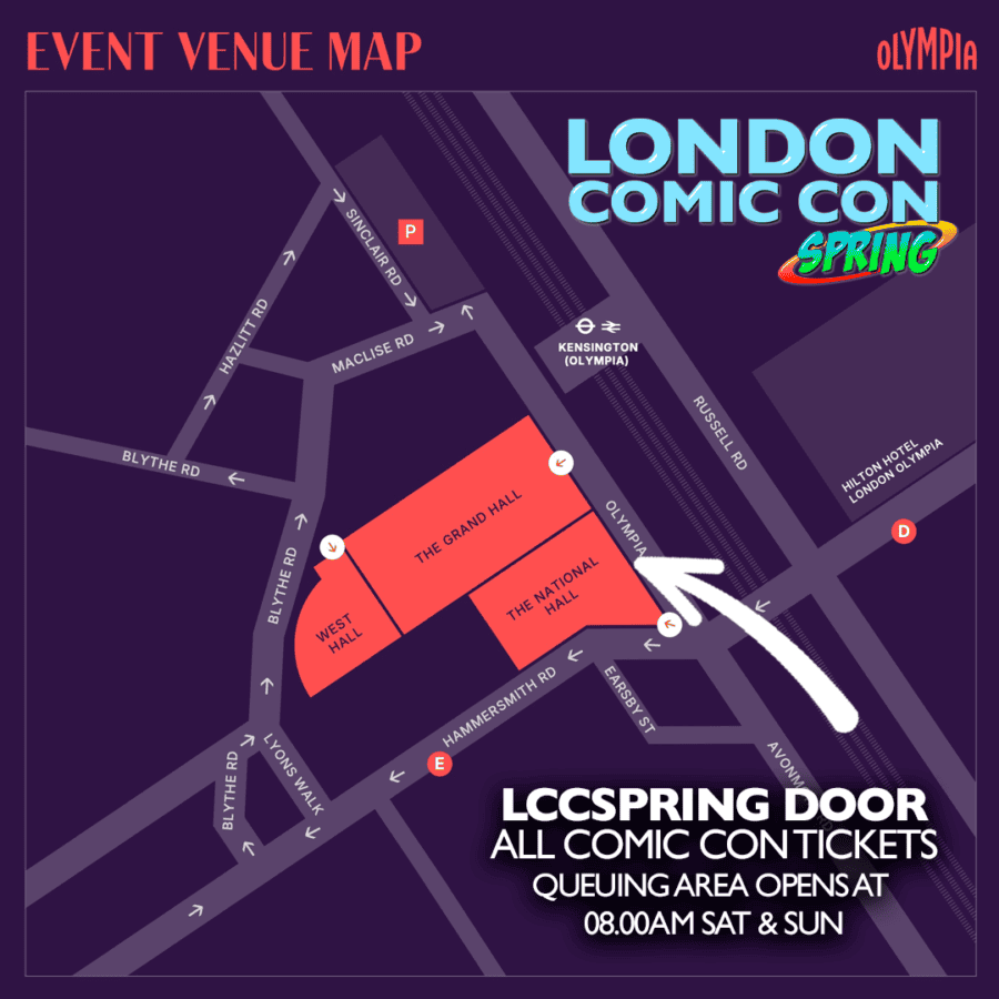 2026 Entrance Points - London Comic Con Spring